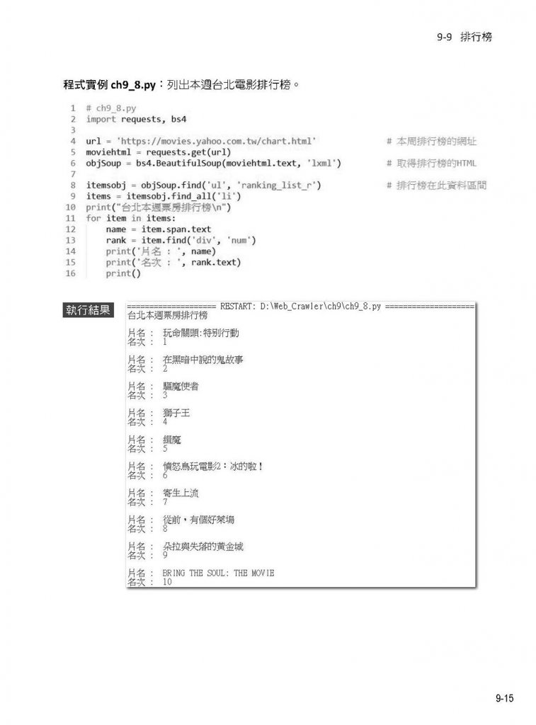 Python網路爬蟲：大數據擷取、清洗、儲存與分析-王者歸來 DM1920 | 深智數位股份有限公司